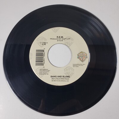 R.E.M. "Bang And Blame" 45 Vg+ Tested Warner Bros Jukebox | eBay