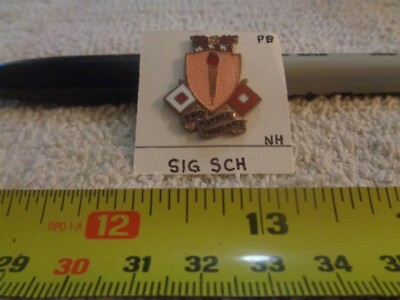 Signal School NH Unit Crest, DI, DUI Pinback (DRAW#109) | eBay