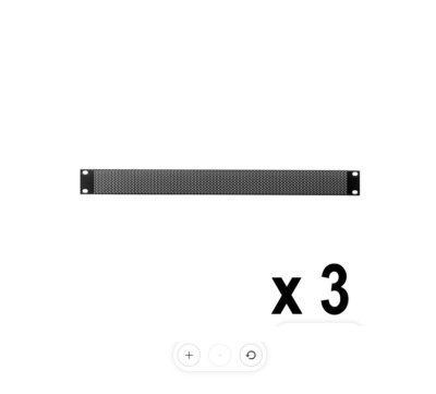 Middle Atlantic VTF1 Vented (25% Open Area) 1U 1RU Blank Rack Panel - LOT of 3 | eBay