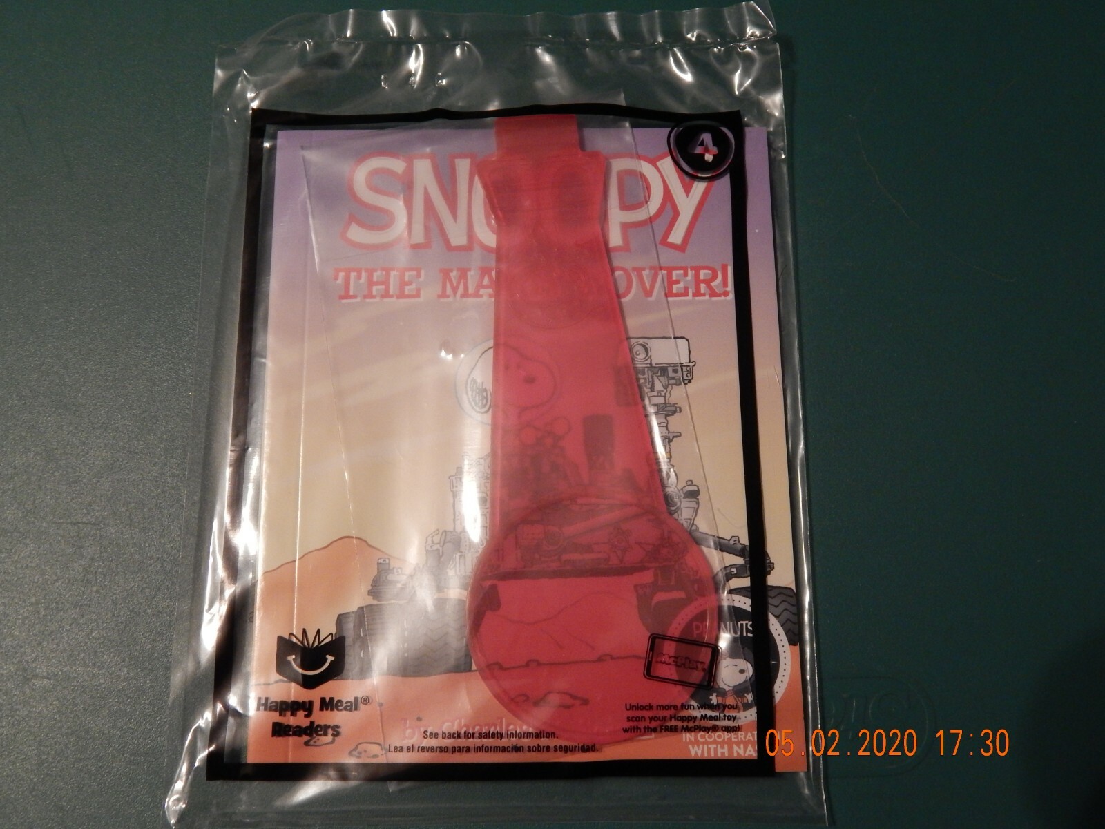 MCDONALD'S HAPPY MEAL TOY PEANUTS SNOOPY THE MARS ROVER #4 2019 NASA ...