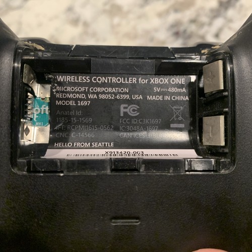 Microsoft Xbox One Wireless Controller Black 1697 TESTED AND WORKING | eBay