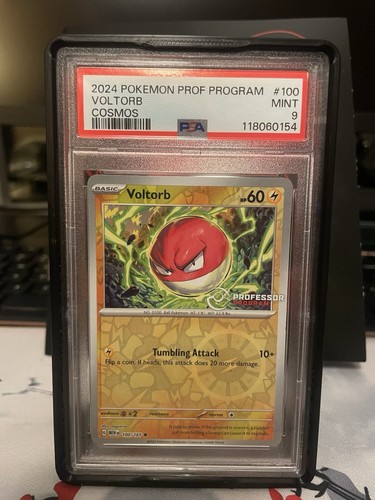 Pokemon Card PSA 9 Voltorb COSMOS Professor Program 100/165 151 Promo ...