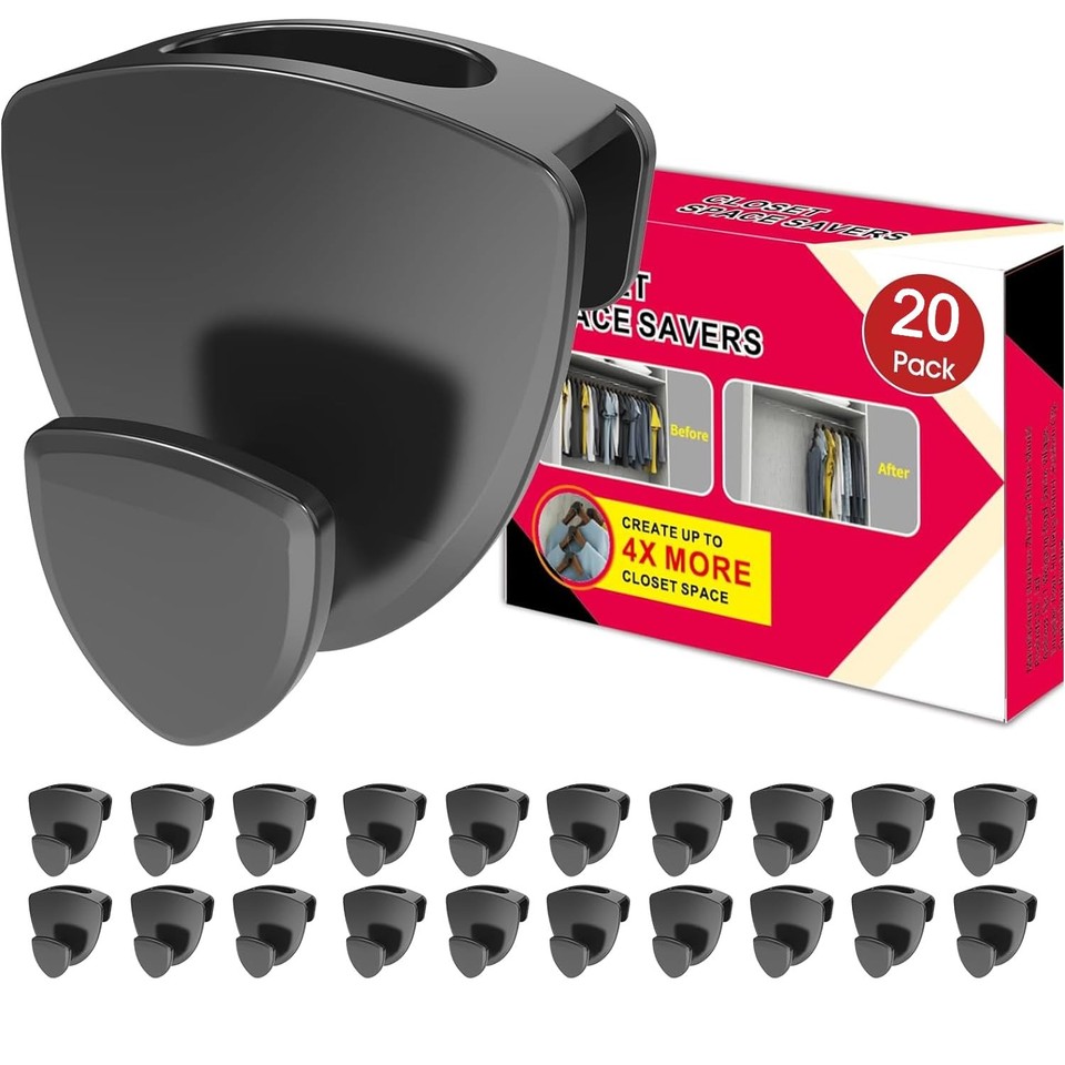 Space Saving Hangers 20Pcs Upgrade 40Lb(Max) Heavy Duty Hanger Hooks ...