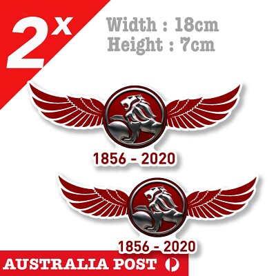 HOLDEN 1856 - 2020 Logo - RIP HOLDEN x2 Stickers | eBay Australia
