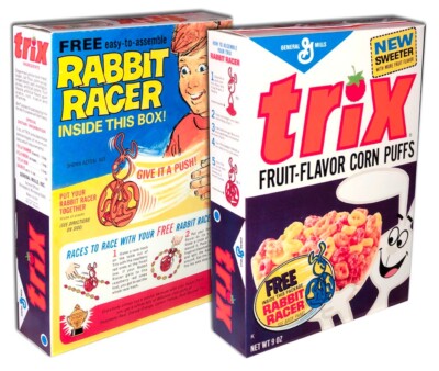 General Mills TRIX [Rabbit Racer] Cereal BOX (BOX ONLY!) | eBay