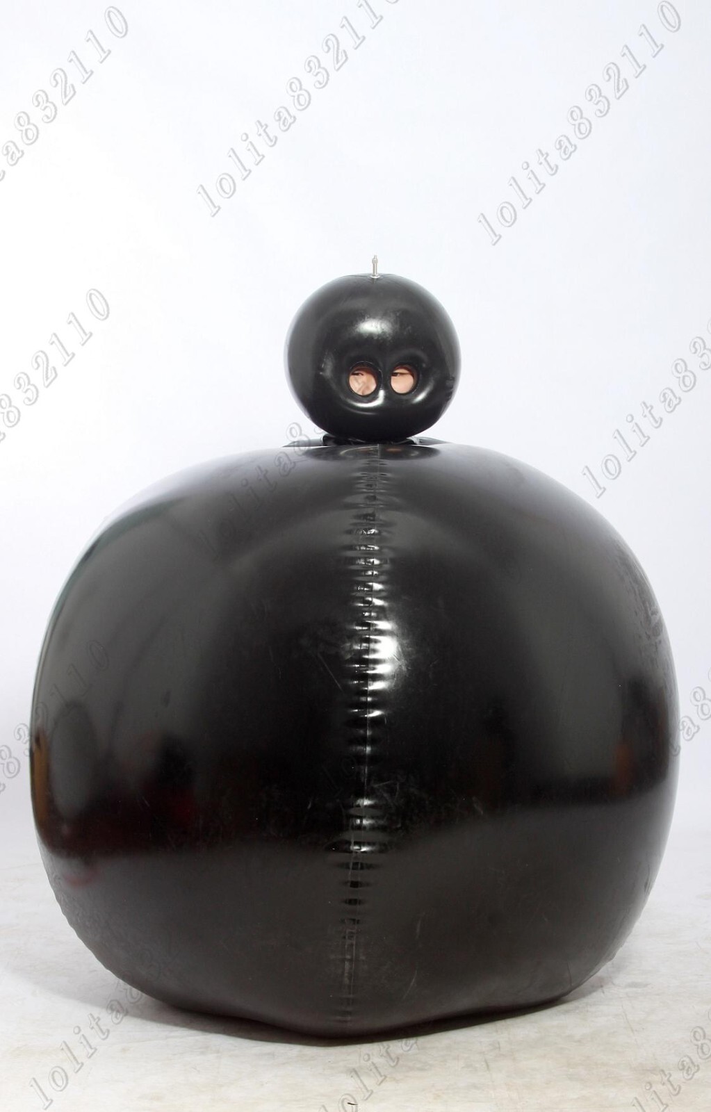 700 Latex Gummi Rubber Inflatable Ball bodysuit mask hood sack ...