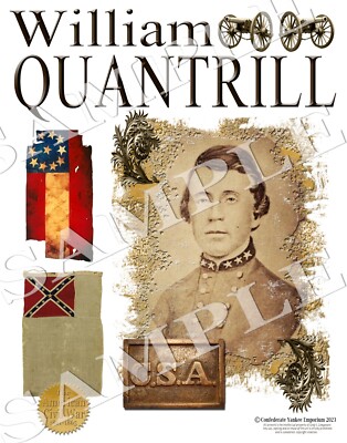 William Quantrill Confederate Army American Civil War themed art print ...