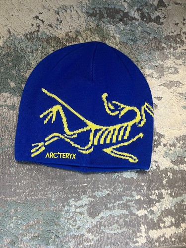 Vintage Arc’teryx Fernie Toque Blue Beanie – Dinosaur Logo Knit Hat ...