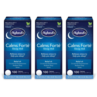 Hyland’s Calms Forte' Sleep Aid Tablets, Natural Relief of Nervous ...