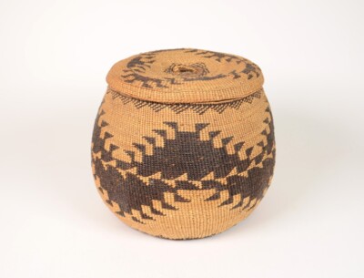 Yurok Basket with Lid | eBay