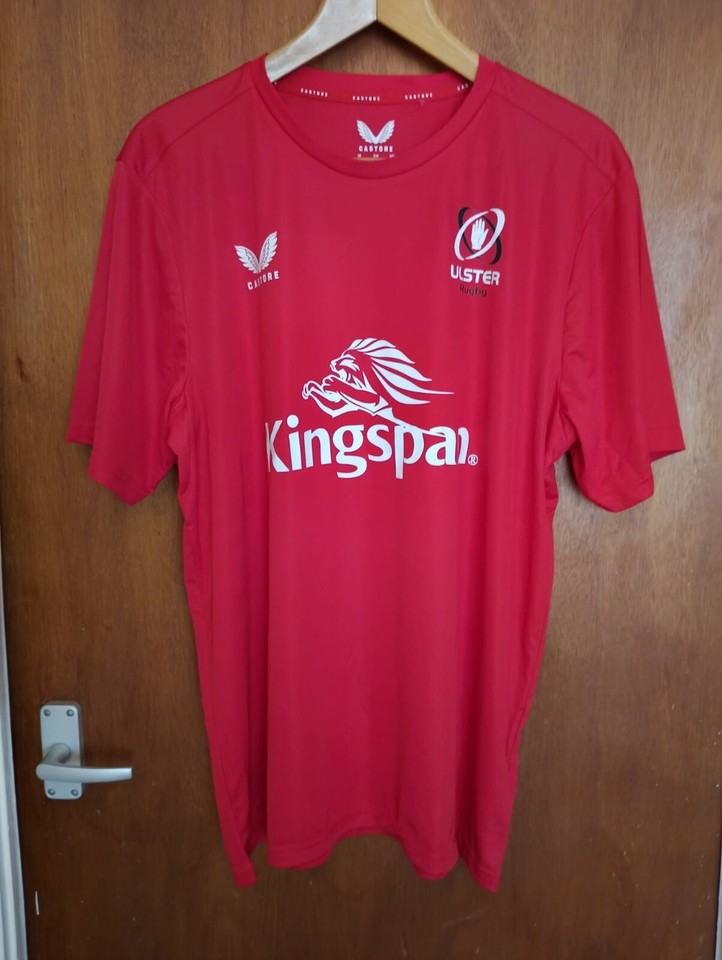 BNWT RED CASTORE ULSTER RUGBY XL T-SHIRT. | eBay UK