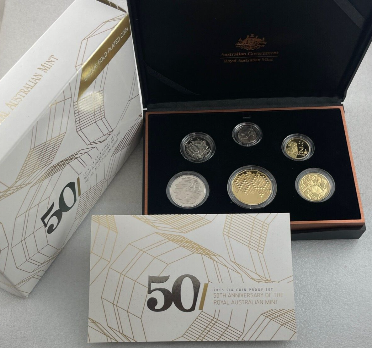 2015 Six Coin Proof Set - 50th Anniversary of the Royal Australian Mint ...