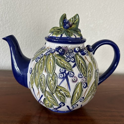 Ceramic TEAPOT - Blue Sky 2013 Blueberry - NEW! | eBay