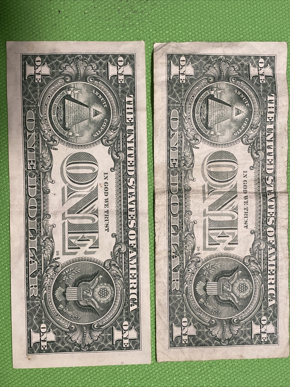 2 Error 2017 $1 Binary star dollar bills number 02000000 Match God Rare ...