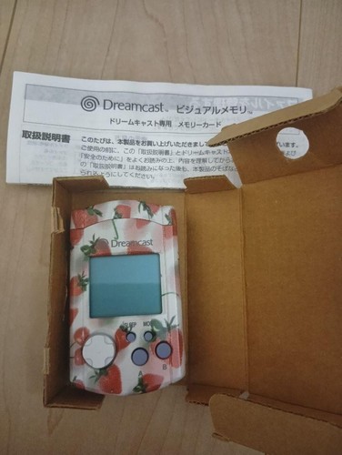 Dreamcast Novelty Visual Memory Strawberry Pattern JPN Limited Edition ...