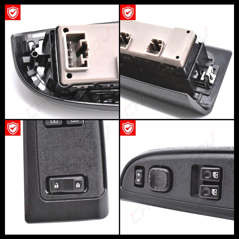 15883322 Front Driver Side Master Power Window Switch Door Lock Mirror ...