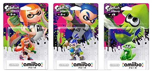 amiibo Splatoon All 3 Types Set Girl Boy Squid from japan | eBay