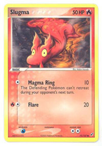 1x Slugma - 75/107 - Common Moderately Played Pokemon EX - Deoxys | eBay