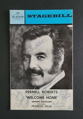 1972 Stagebill signed by Edmund Hartmann - Pernell Roberts - George ...