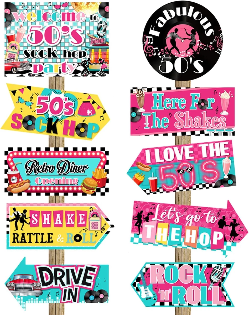 Sock Hop Party Decorations Ideas | Shelly Lighting