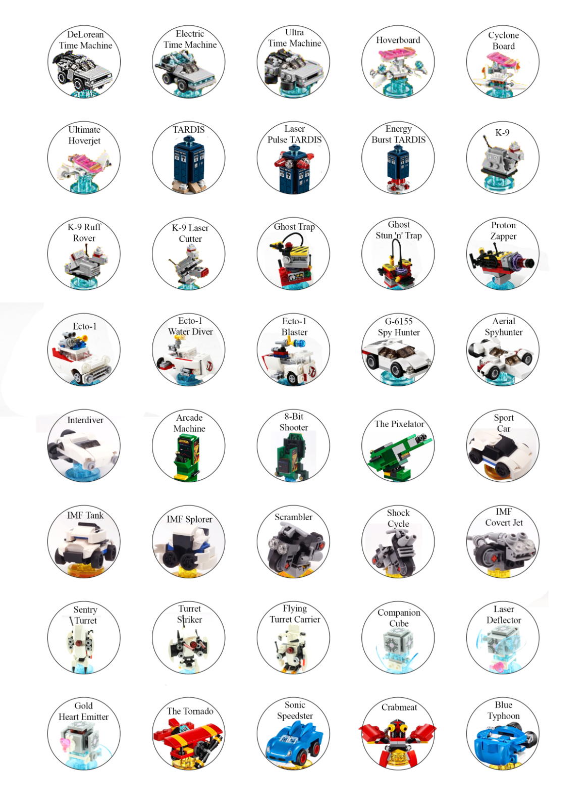 Lego Dimensions NFC Tag pick any character or vehicle *Please read ...
