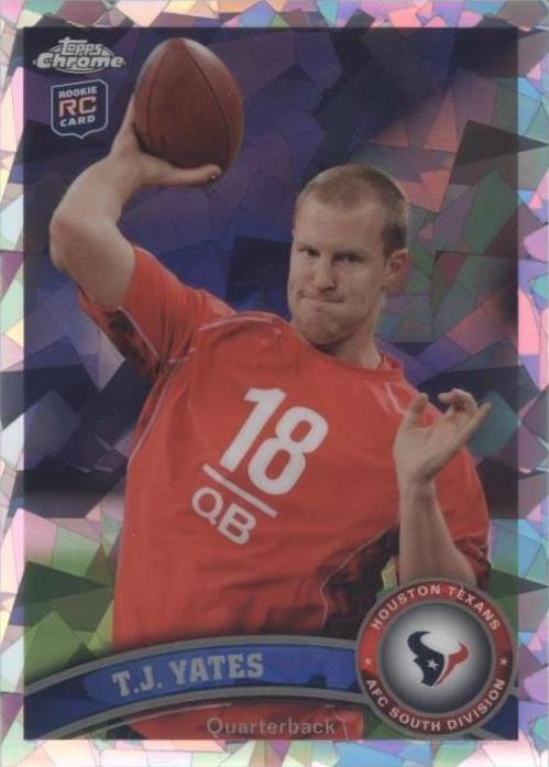 2011 Topps Chrome - T.J. Yates #159 Crystal Atomic Refractor /139 (RC ...