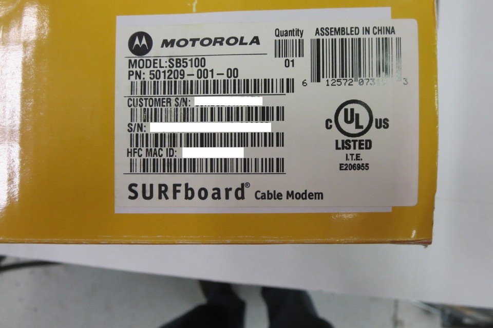 Motorola SURFboard SB5100 (501209-001-00) 38.91 Mbps 631052002577| eBay