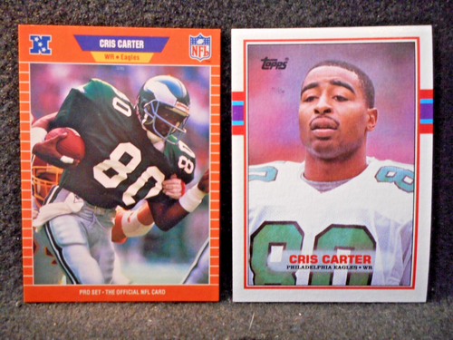 1989 Cris Carter Pro Set / Topps Rookie cards.....Minnesota Vikings | eBay