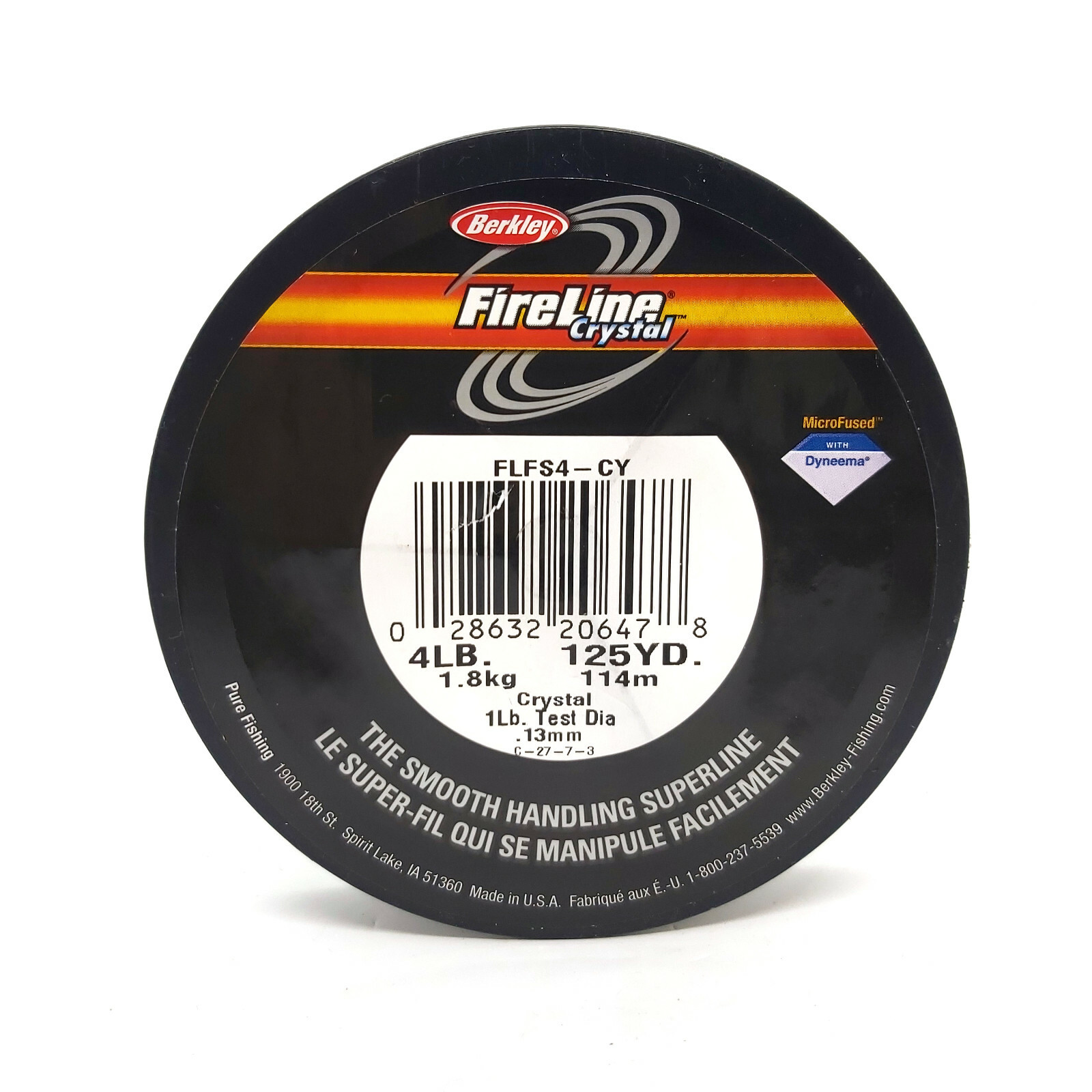 BERKLEY FIRELINE CRYSTAL PE BRAID FISHING LINE 114M 125yds 4LB #0.6 6LB ...