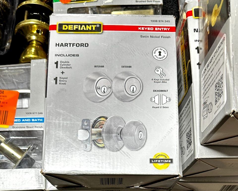 LOT OF 30 DOOR KNOBS - Defiant Kwikset - Bed/Keyed Entries/Front Door ...