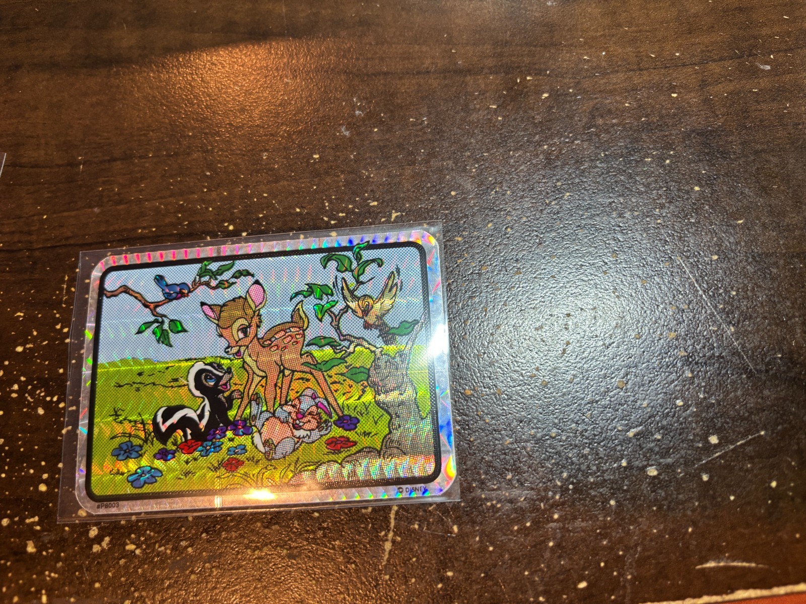 Prismatic Hologram Vintage Vending Machine Sticker Disney BAMBI THUMPER ...
