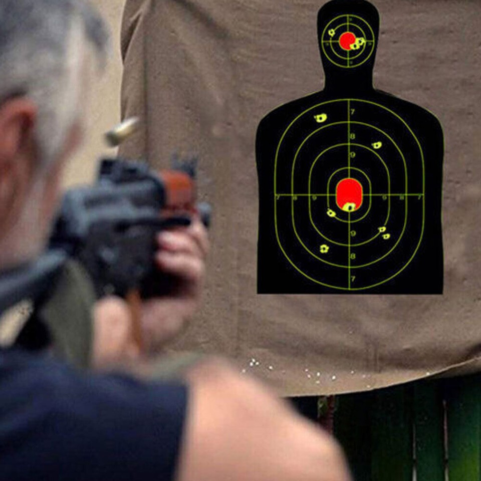 Shooting Targets Reactive Splatter Range Paper Target Gun Shoot Rifle ...
