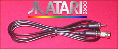 6Ft RCA Video Cable & RF Coax TV Adapter for the Atari 2600 Jr. Junior ...