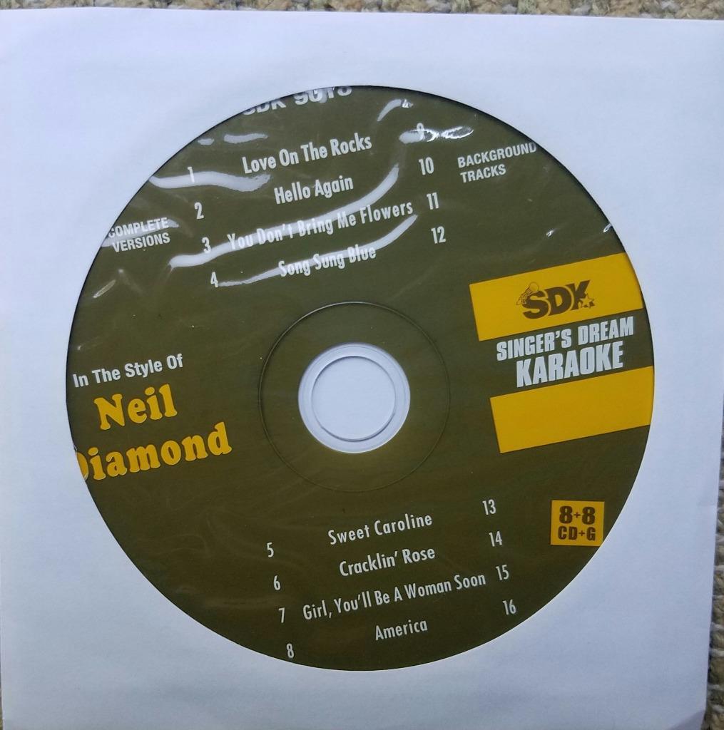 NEIL DIAMOND KARAOKE OLDIES CDGM CD+G MULTIPLEX 8+8 - SDK9018 CD MUSIC ...