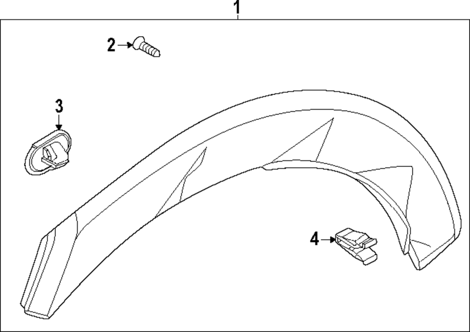 Genuine Rear Fender Quarter Trim Molding RIGHT for 22-24 IONIQ 5 87742 ...