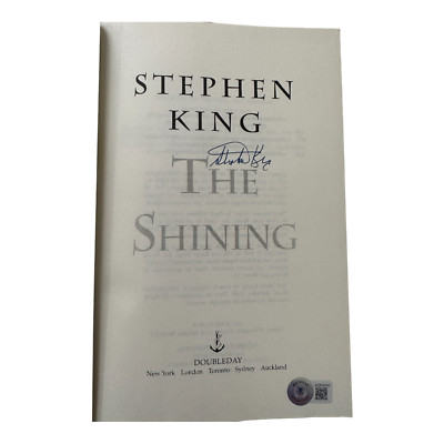 STEPHEN KING SIGNED THE SHINING HARDCOVER BOOK BECKETT BAS COA | eBay