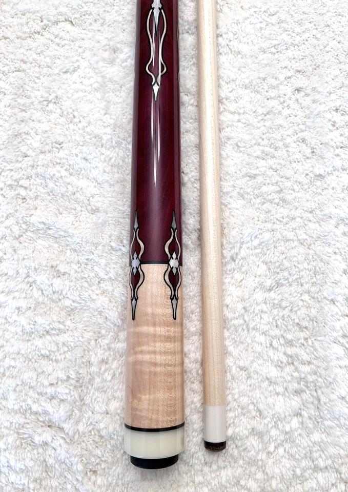 Joss Custom Pool Cue 1 of 2 Made (Curly Maple & Purple Heart) FREE HARD ...
