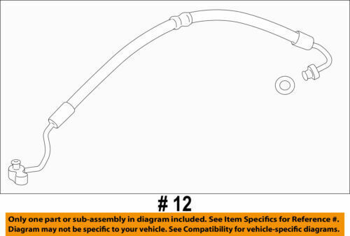 OEM BMW F02N F06 F06N F07 POWER STEERING PRESSURE HOSE 32416798235 NEW ...
