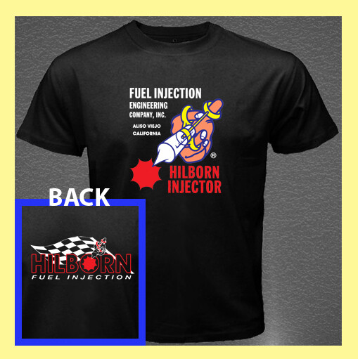 Hilborn Injector Logo Racing Fuel Injection 2 Sides Men's T-Shirt S M L ...