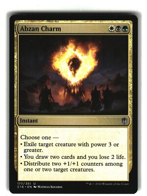 ABZAN CHARM Commander 2016 #177 C16(NM)(MTG) | eBay