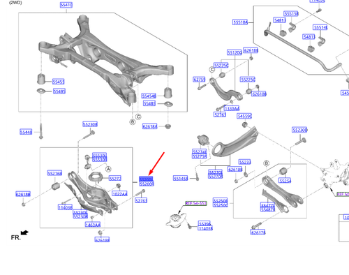HYUNDAI TUCSON NX4 MK4 Rear Right Lower Control Arm 55211N9050 NEW ...