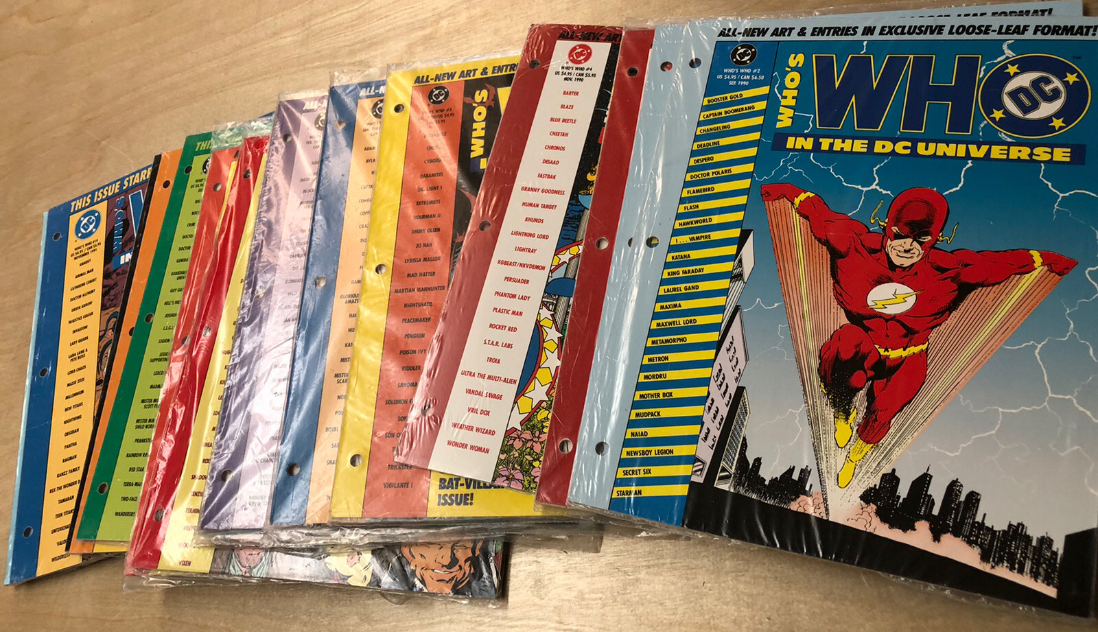 Vintage DC Comics Who's Who Binder (Perez) & Inserts X 16 1990-92 ...