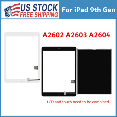 Lot For iPad 9 9th Gen 10.2 A2602 A2603 A2604 LCD Display / Touch ...