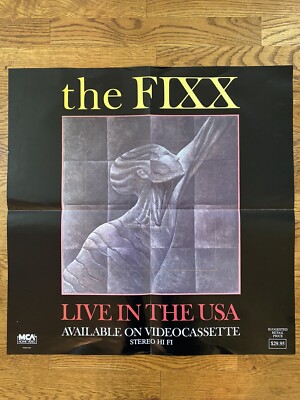 The FIXX Live in the USA Video release poster. 22x22. Folded. | eBay