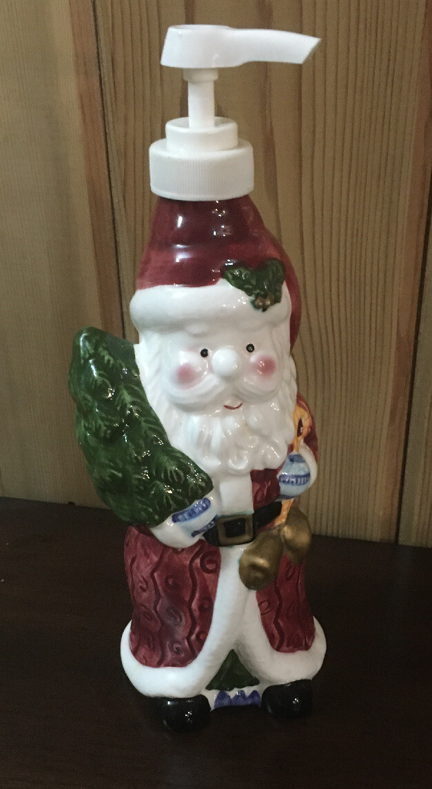 Santa Soap Dispenser Santa Claus Christmas Ceramic Soap Dispenser ...