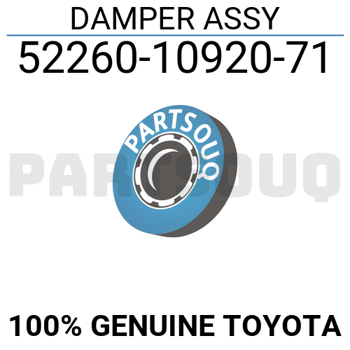 522601092071 Genuine Toyota DAMPER ASSY 52260-10920-71 | eBay