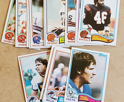 1982 TOPPS FOOTBALL TRADING CARDS YOU PICK 50% OFF 2+ FREE SHIPPING | eBay