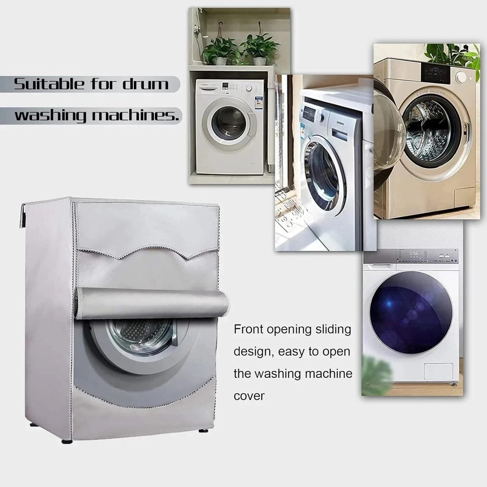 Waterproof Washing Machine Cover, Washer/Dryer Cover for Front-Loading ...