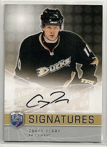 COREY PERRY 2008-09 Be A Player SIGNATURES CERTIFIED AUTOGRAPH | eBay