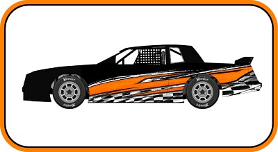 IMCA Late Model Street Stock Mini Dirt #108 Race Car Wrap Graphics ...